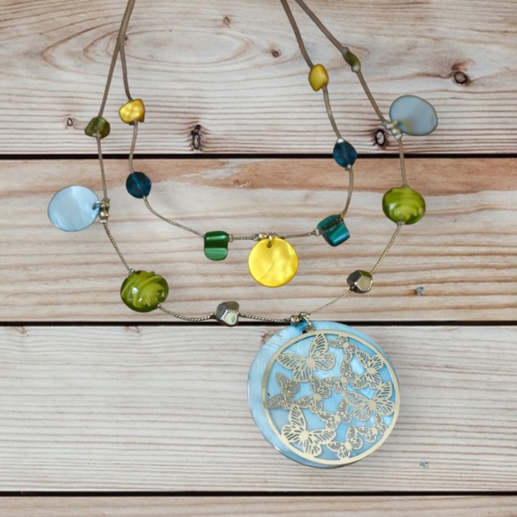 Jewelry | 325 Butterfly Medallion Necklace | Poshmark